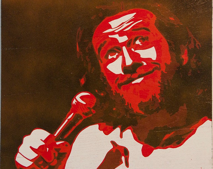 George Carlin Goofy Smile Multilayer Graffiti Stencil Painting - Etsy