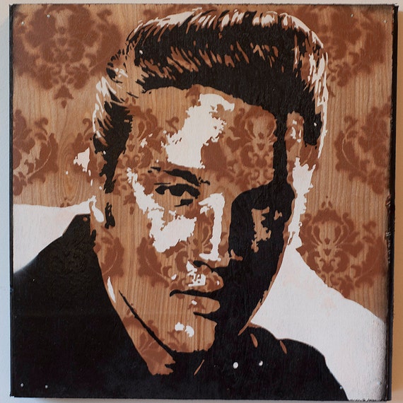 Young Elvis Multilayer Graffiti Stencil Art Painting | Etsy