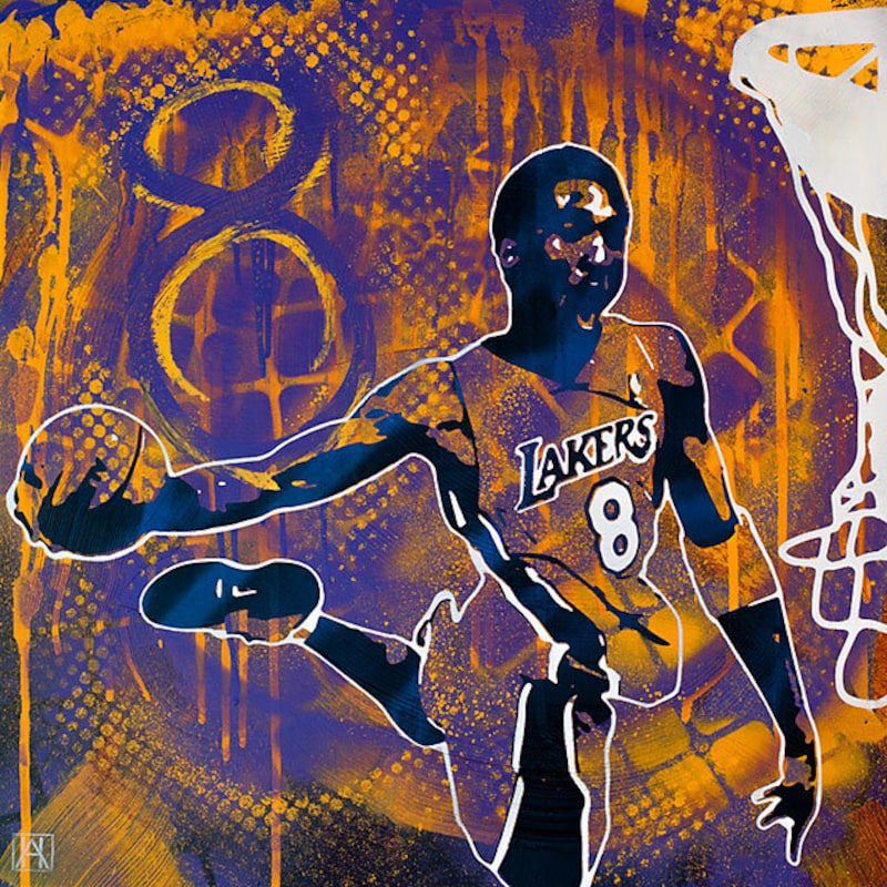 Kobe Bryant Stencil - Etsy