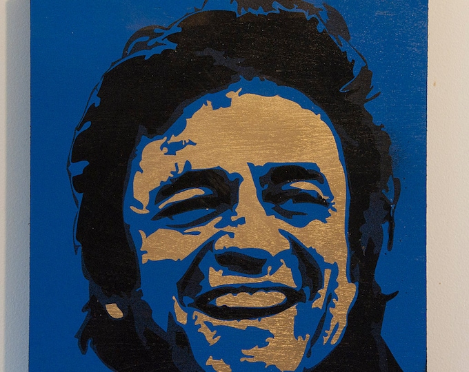 Johnny Cash Multilayer Graffiti Stencil Painting - Etsy