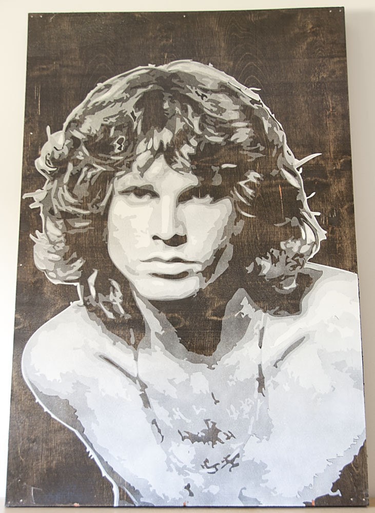 Jim Morrison Stencil Printable