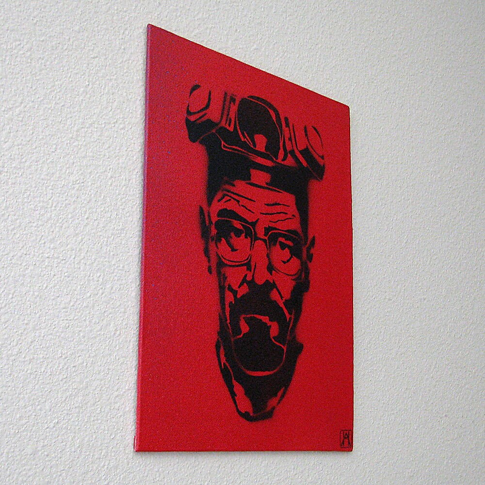 Breaking Bad Multilayer Graffiti Stencil Art on Canvas Board - Etsy