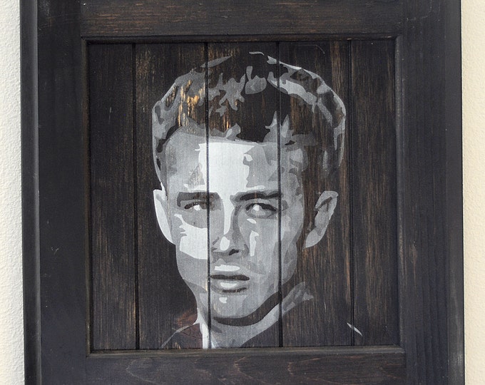 Young James Dean Multilayer Graffiti Stencil Art Painting Repurposed ...