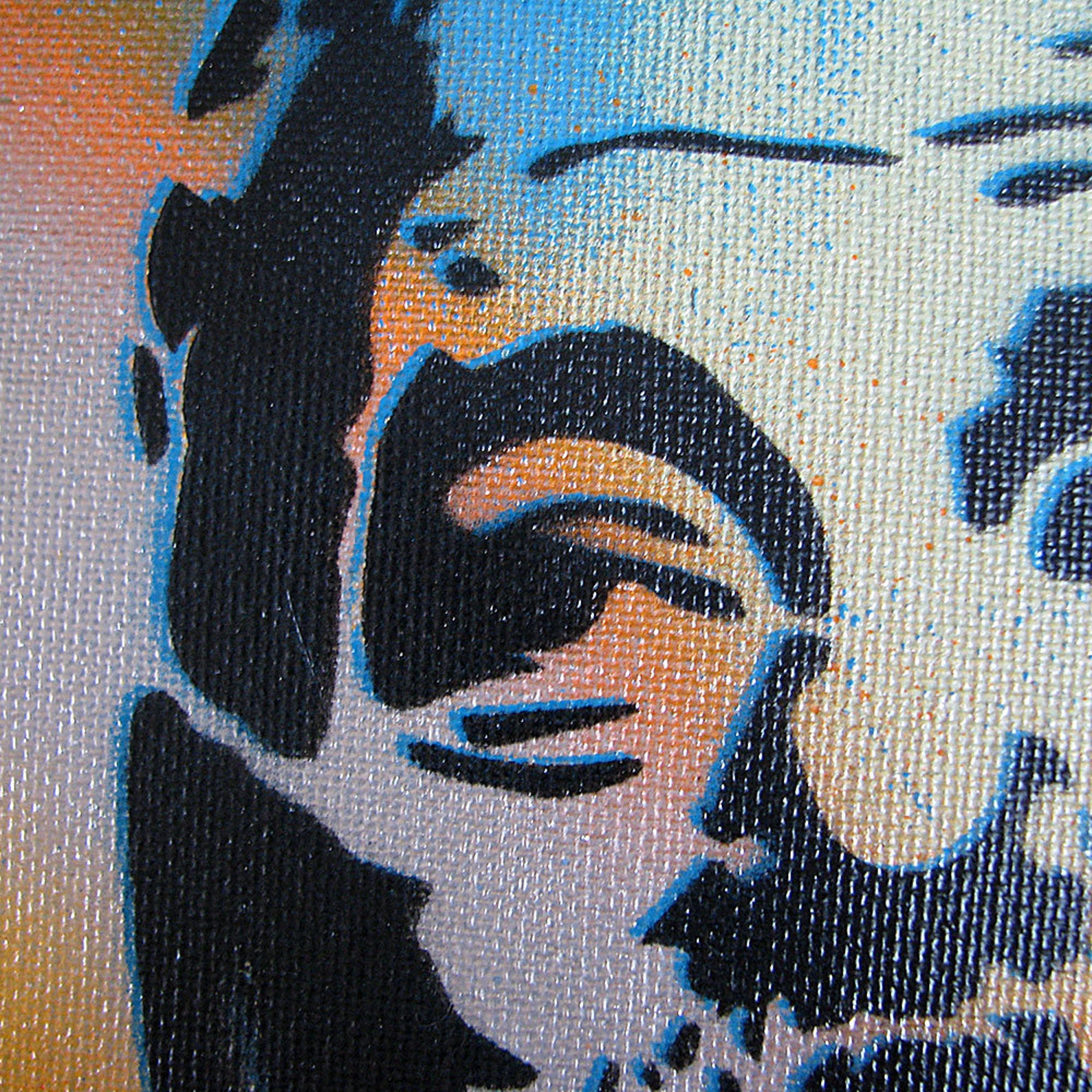Bill Murray Multilayer Graffiti Stencil Art on Canvas Board 8x10 - Etsy