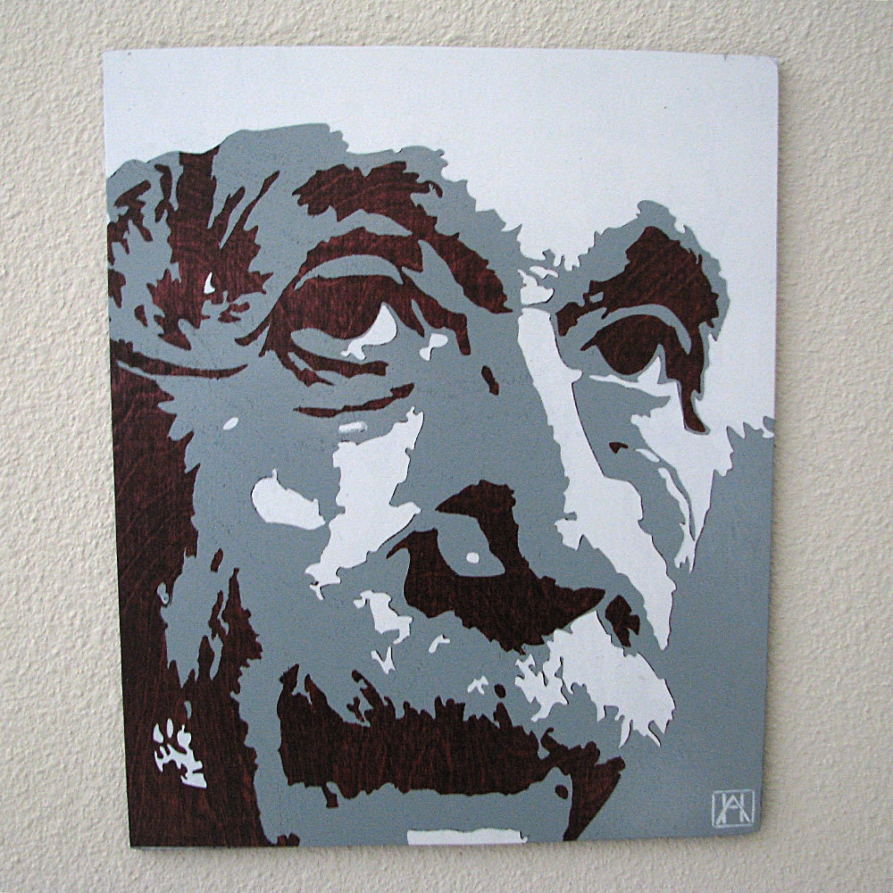 Albert Einstein Graffiti Stencil