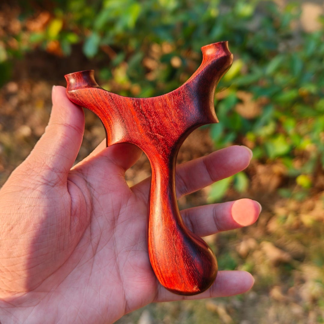 Sniper Slingshot — Hand-carved Solid Wood, Lightweight Precision, One ...