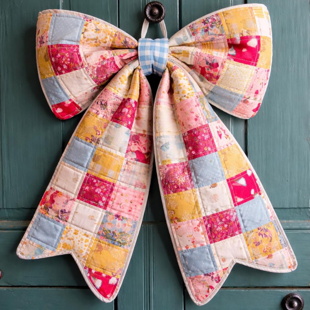 Large Quilted Bow Sewing Pattern PDF • Giant Fabric Bow Tutorial • DIY ...