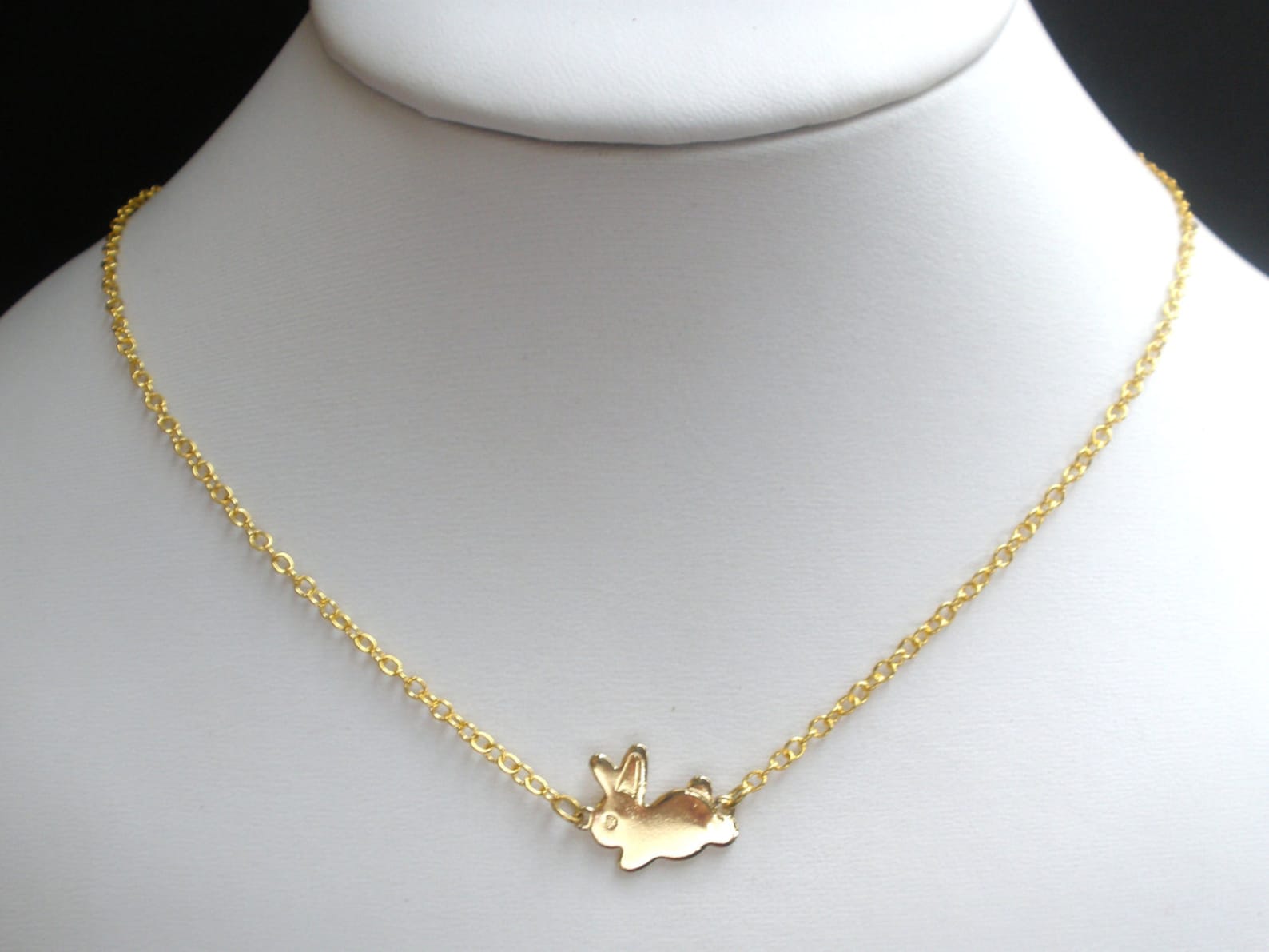 Gold Rabbit Necklace Rabbit Pendant Bunny Necklace Gold - Etsy