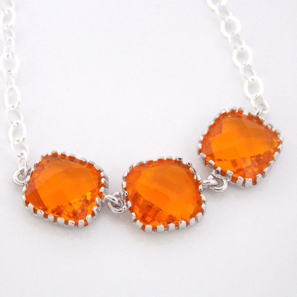 Orange Necklace - Etsy