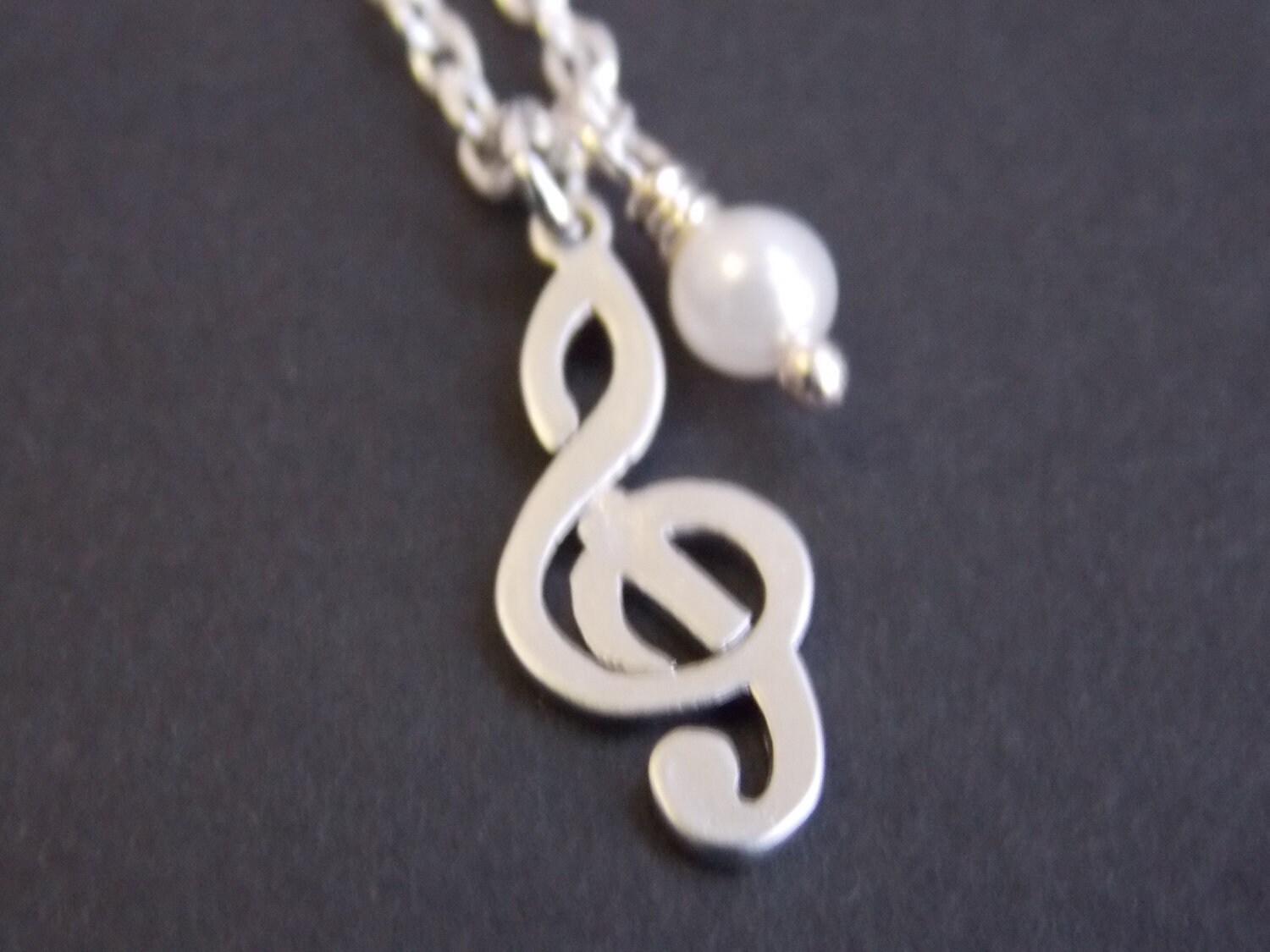 Music Note Necklace Music Note Charm Music Note Jewelry | Etsy