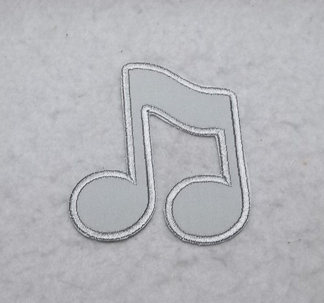 Music Note 2 MADE to ORDER Choose SIZE and Color Fabric - Etsy