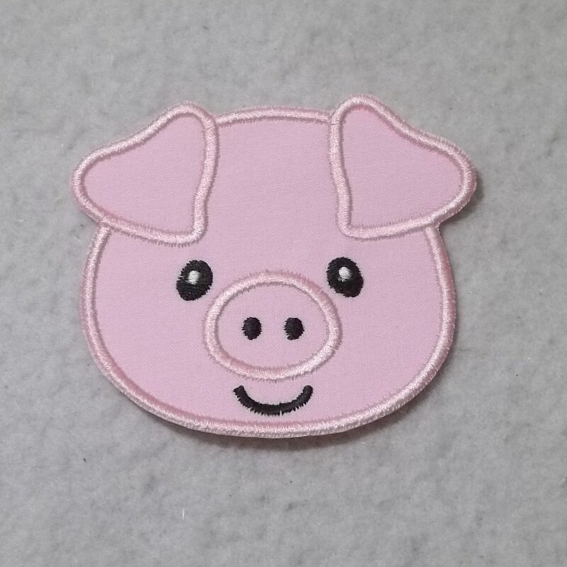 Iron on Pig Patch - Etsy