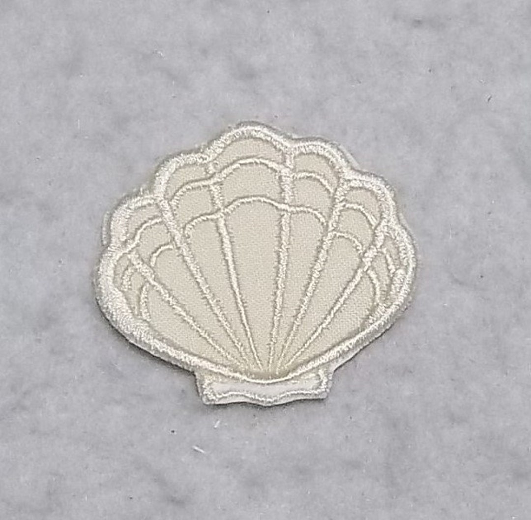 Scallop Shell (mini 2 Inch) - MADE to ORDER - Choose Color - Iron on ...