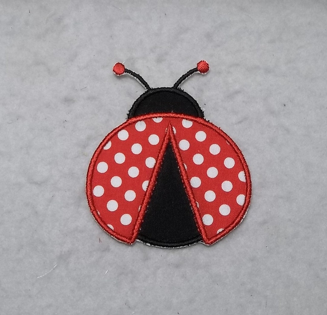 Ladybug (body is Black) - MADE to ORDER - Choose COLOR and Size ...