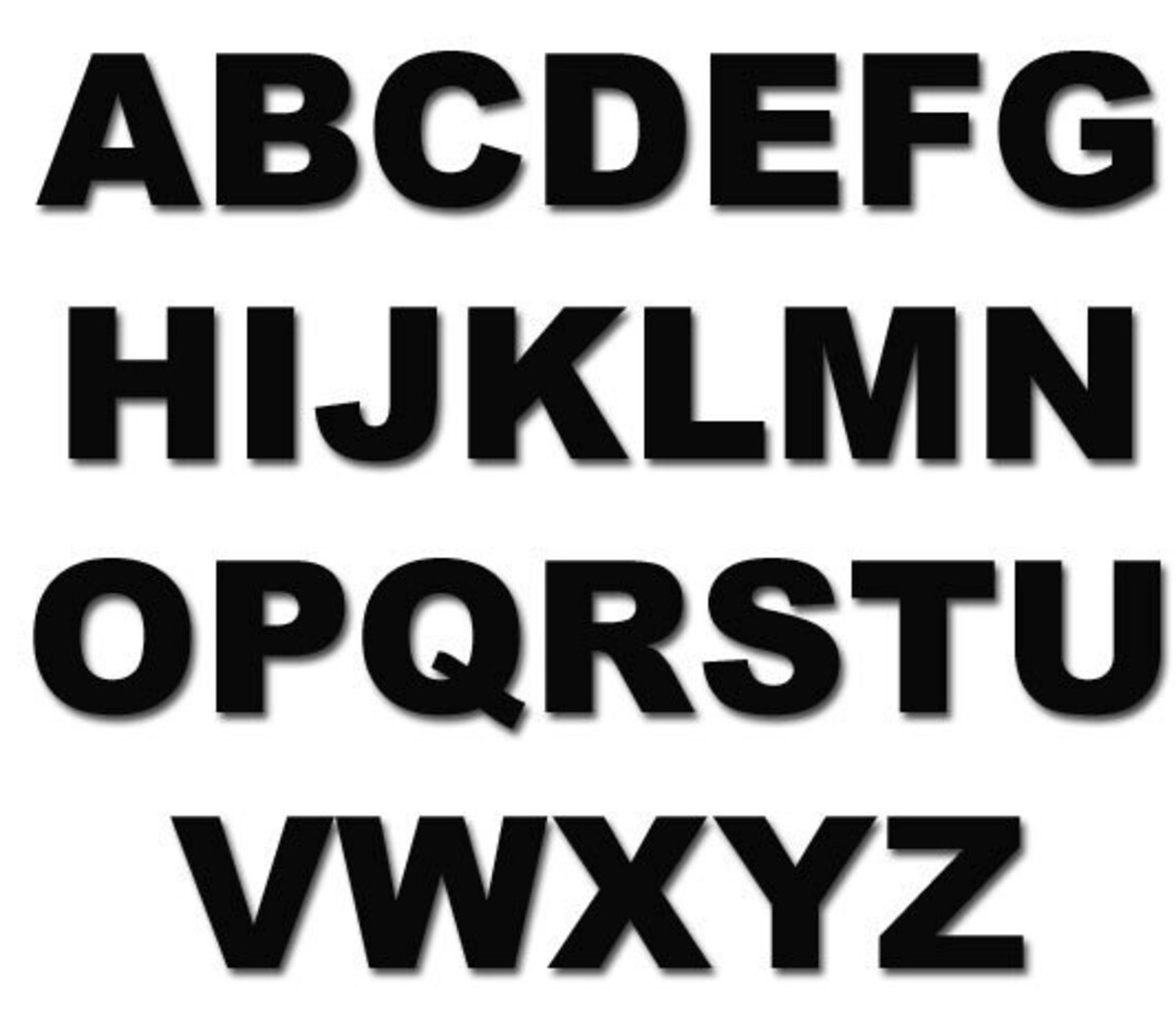 Ariel Bold Font 2 Inch Upper Case Letter (single) MADE to ORDER Choose ...