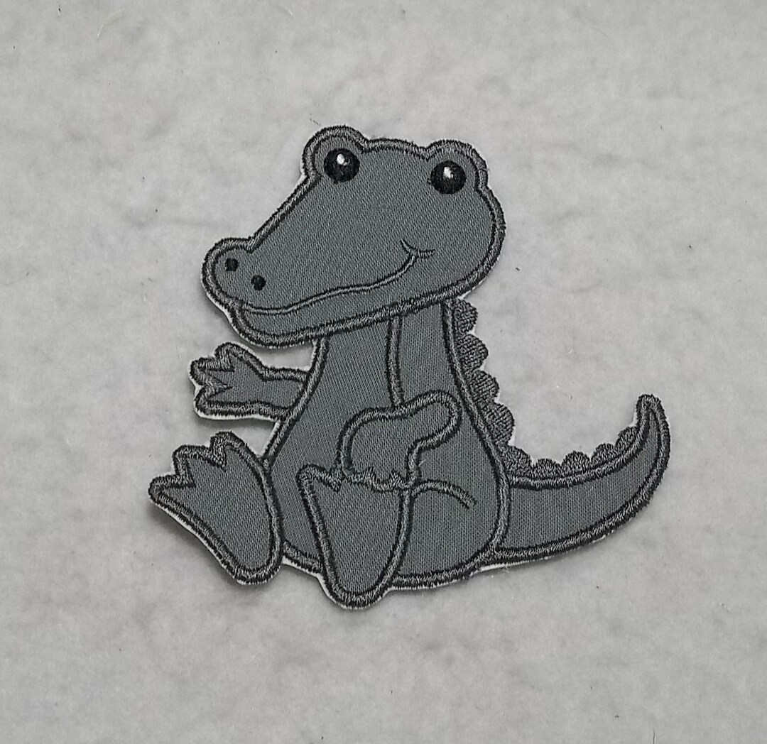Alligator - MADE to ORDER - Choose COLOR and Size - Fabric Iron on ...