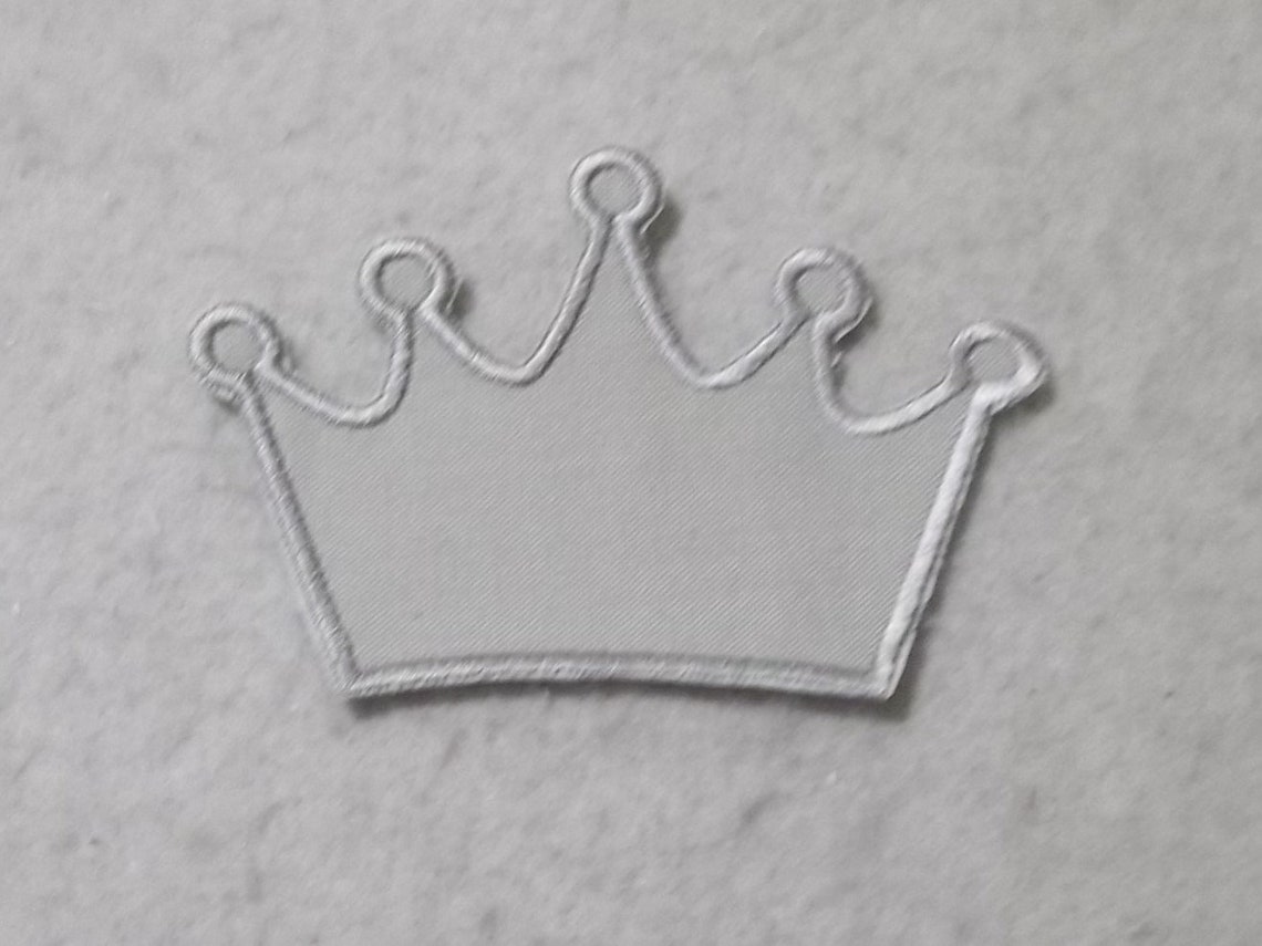 Princess Crown - MADE to ORDER - Choose COLOR and Size - Fabric Iron on ...
