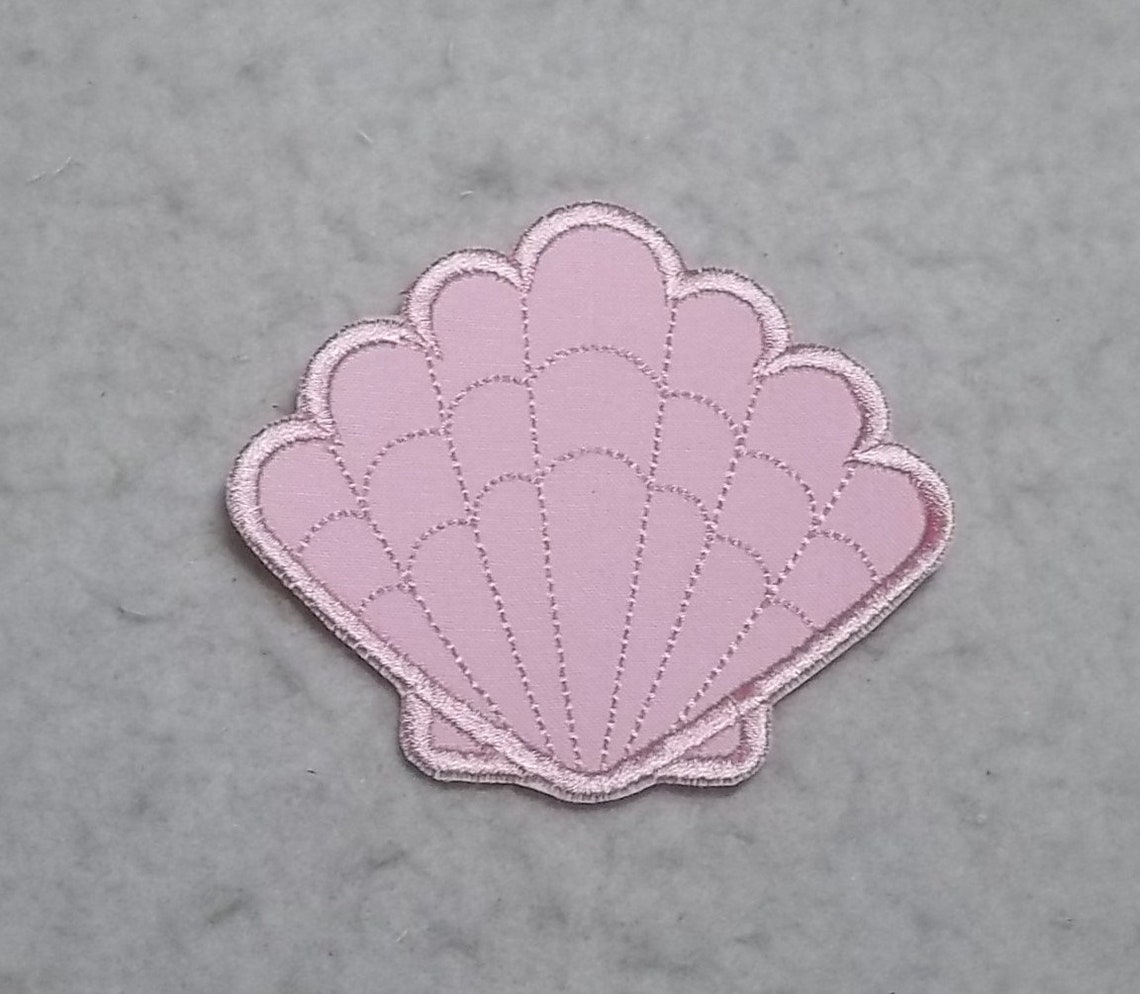 Scallop Shell - MADE to ORDER - Choose COLOR and Size - Fabric Iron on ...