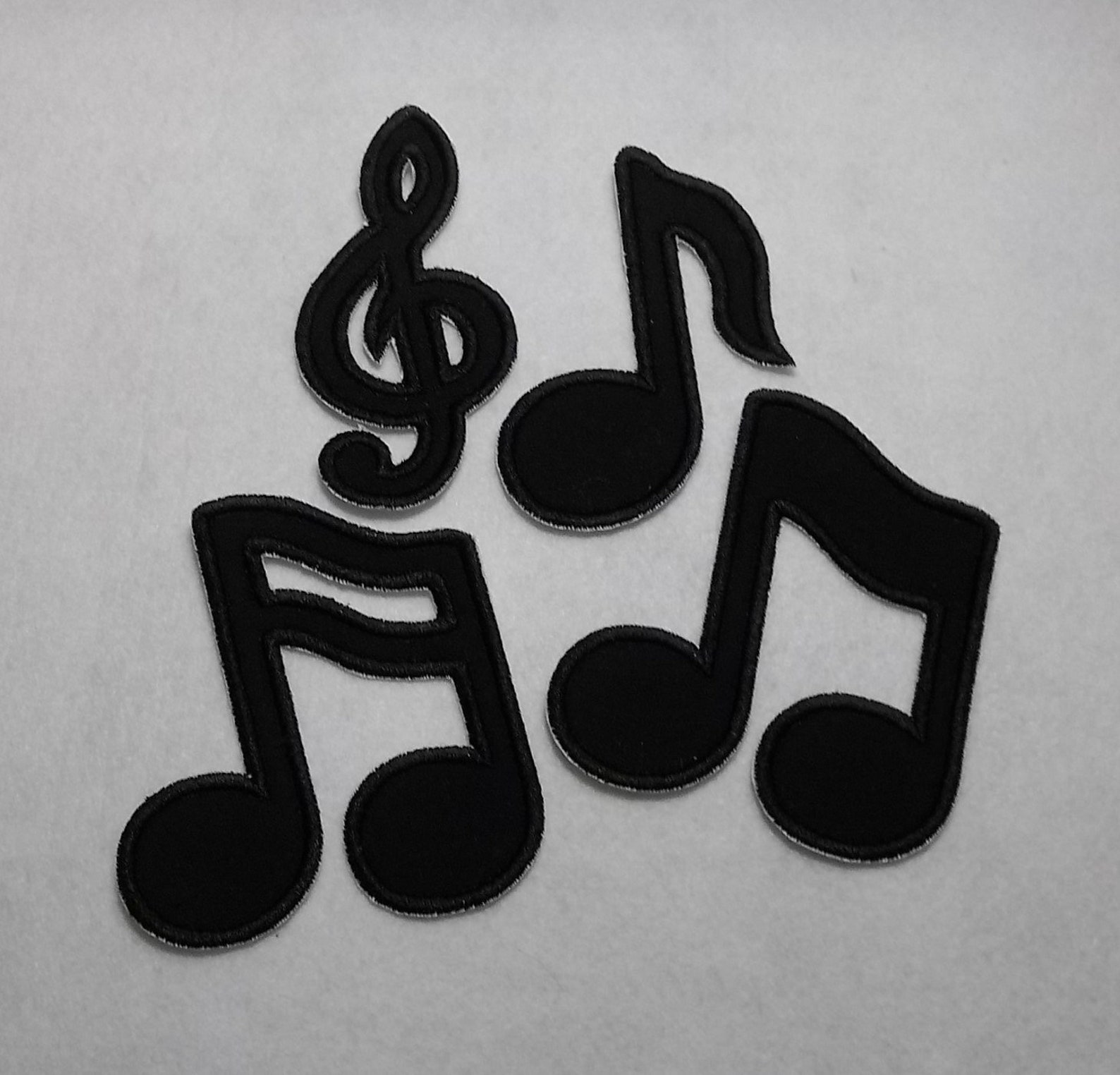 Music Notes & Treble Cleft (set of Four) MADE to ORDER Choose SIZE and ...