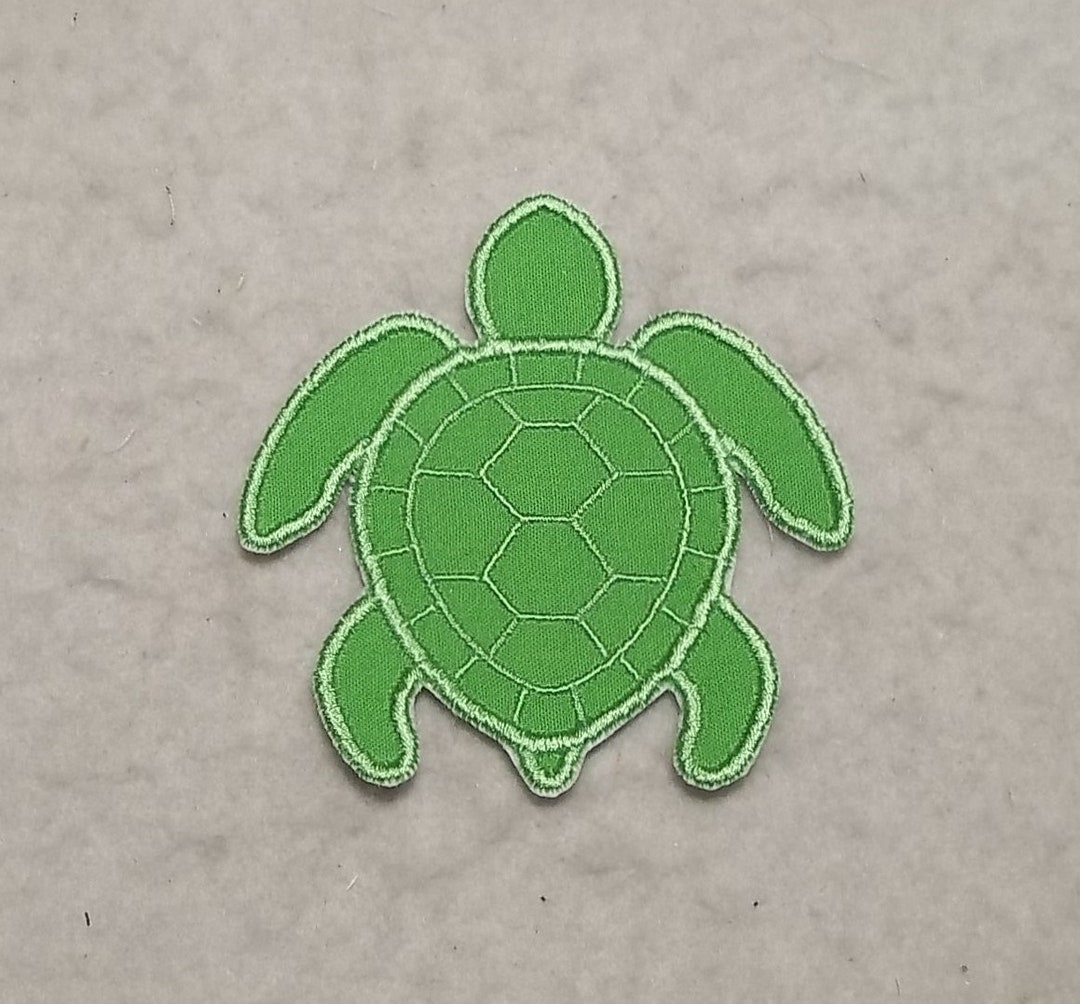 Turtle - MADE to ORDER - Choose COLOR and Size - Fabric Iron on ...