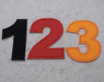 4 Varsity Number Patch Any Color Combo Custom Made - Etsy