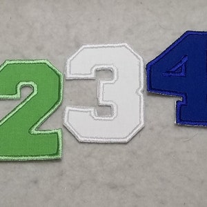 Varsity Collegiate Font 5 Inch Number single MADE to ORDER Choose COLOR ...