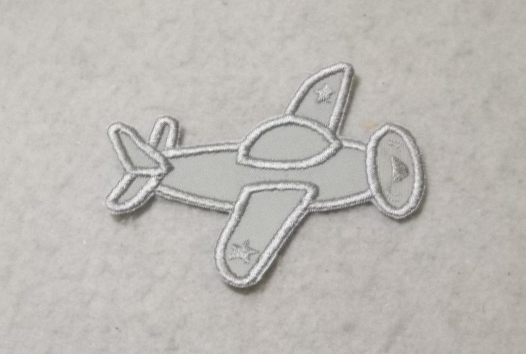 Airplane - MADE to ORDER - Choose COLOR and Size - Fabric Iron on ...