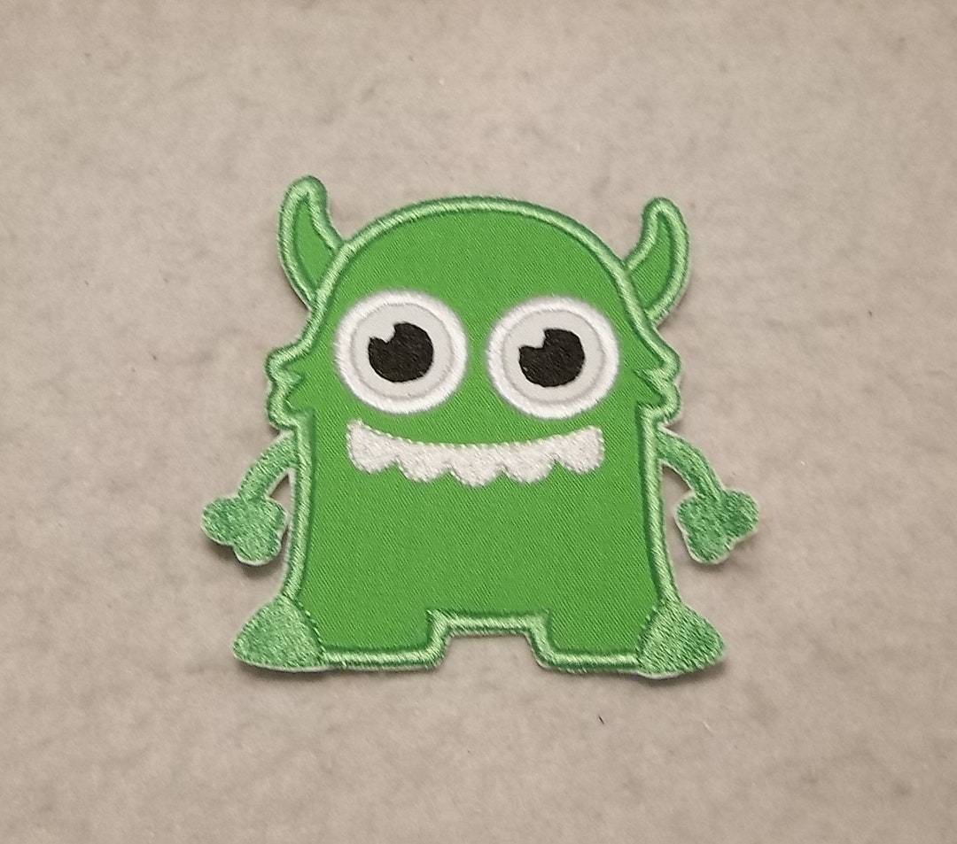 Monster - MADE to ORDER - Choose COLOR and Size - Fabric Iron on ...