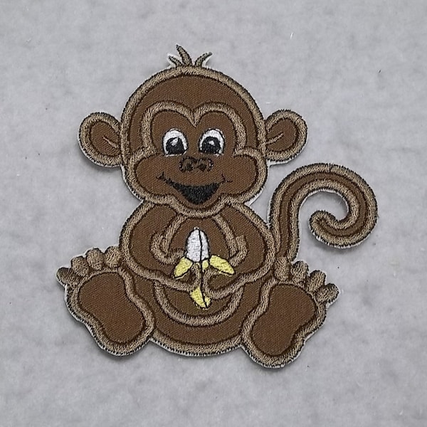 Applique Monkey - Etsy