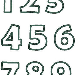 Fun Font 4 Inch Number (single) - MADE to ORDER - Choose COLOR and ...