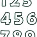 Fun Font 4 Inch Number (single) - MADE to ORDER - Choose COLOR and ...