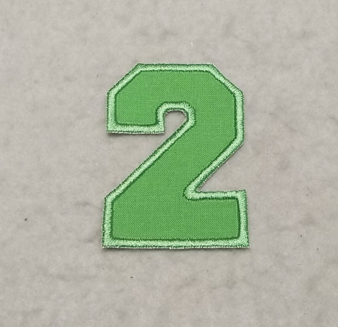 Varsity Collegiate Font 2 Inch Number single MADE to ORDER | Etsy