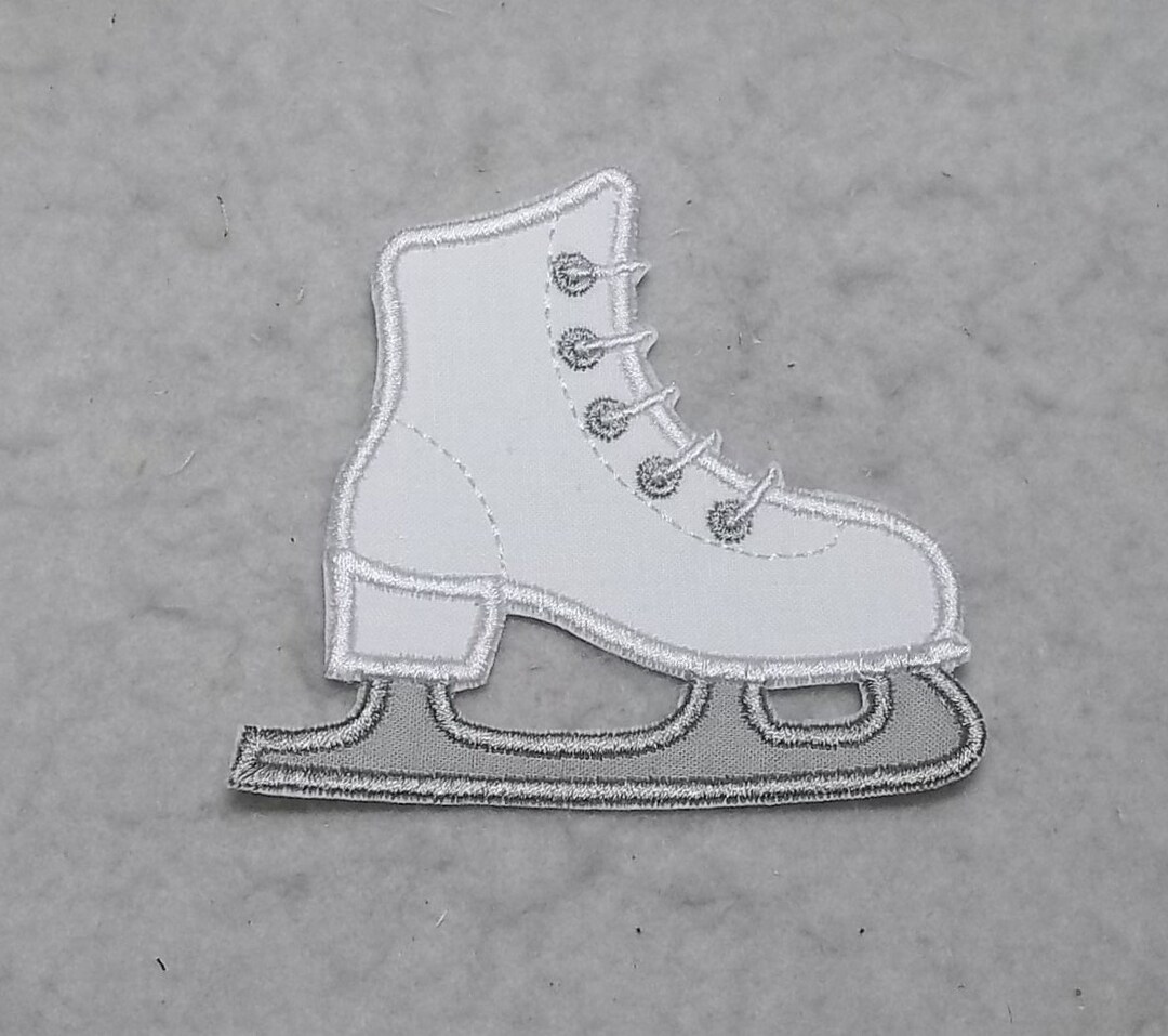 Ice Skate MADE to ORDER - Choose COLOR and Size - Fabric Iron on ...