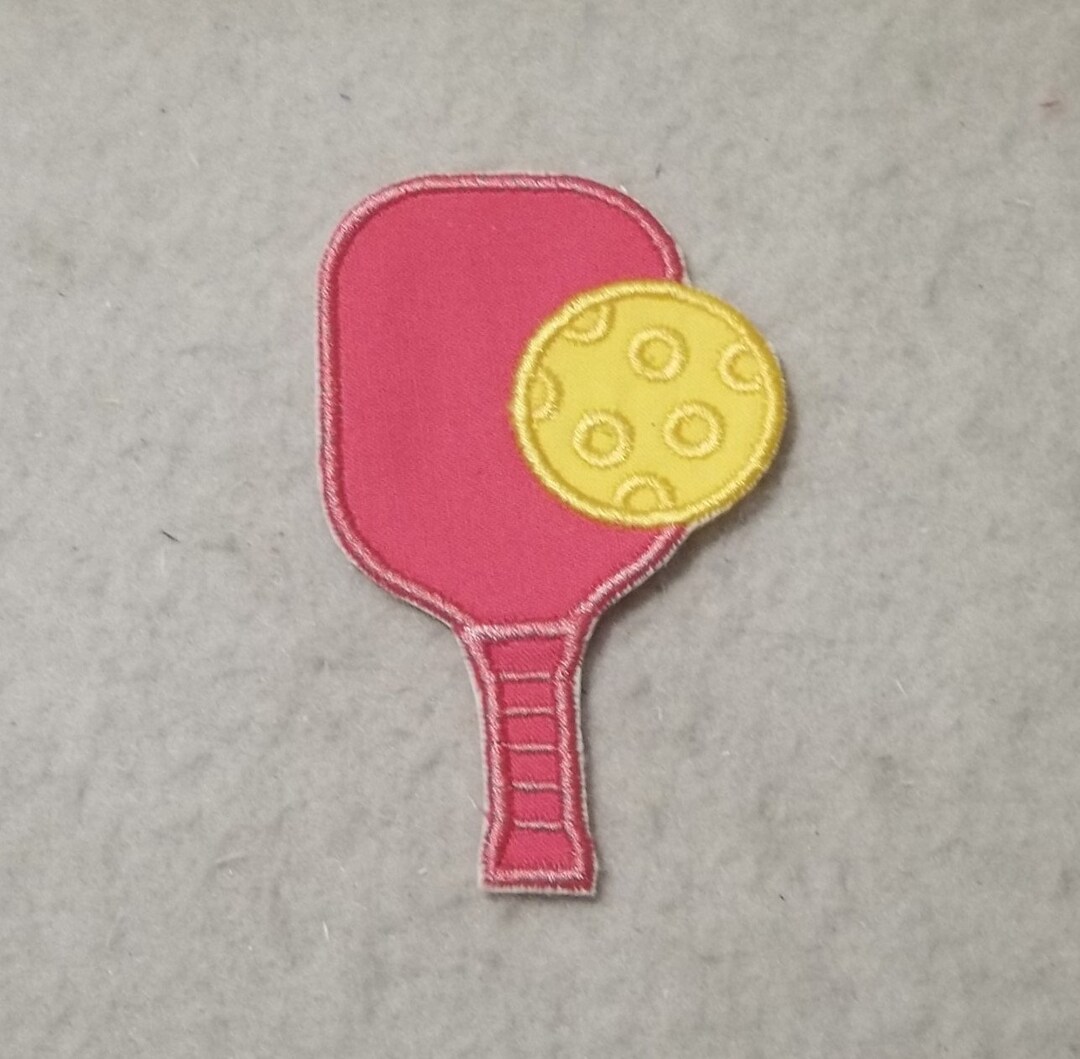 Pickleball Paddle With Yellow Ball - MADE to ORDER - Choose COLOR and ...