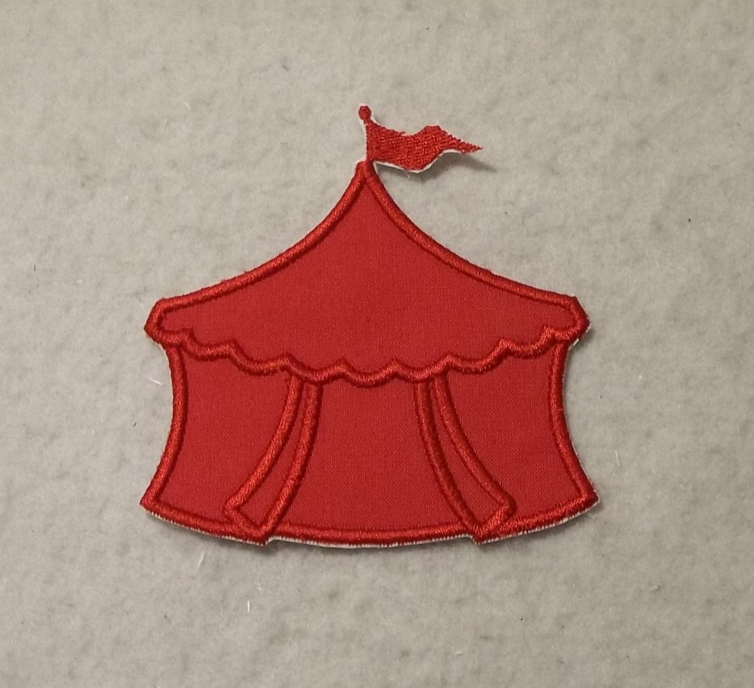 Circus Tent - MADE to ORDER - Choose COLOR and Size - Fabric Iron on ...