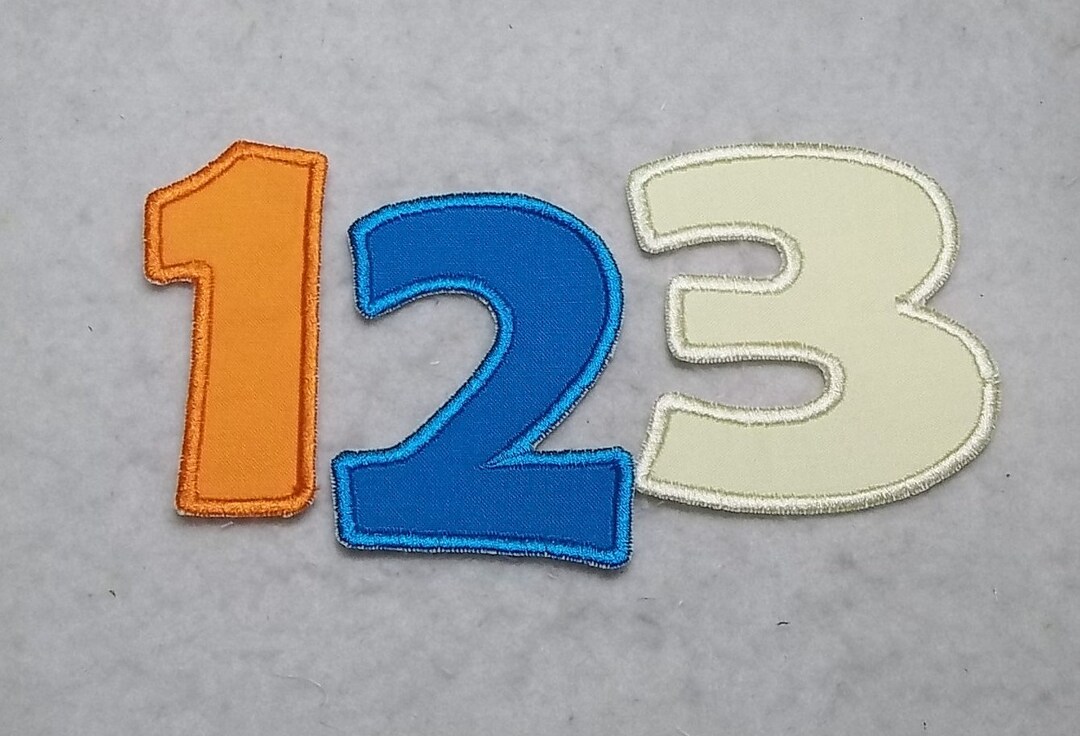 Fun Font 4 Inch Number (single) - MADE to ORDER - Choose COLOR and ...