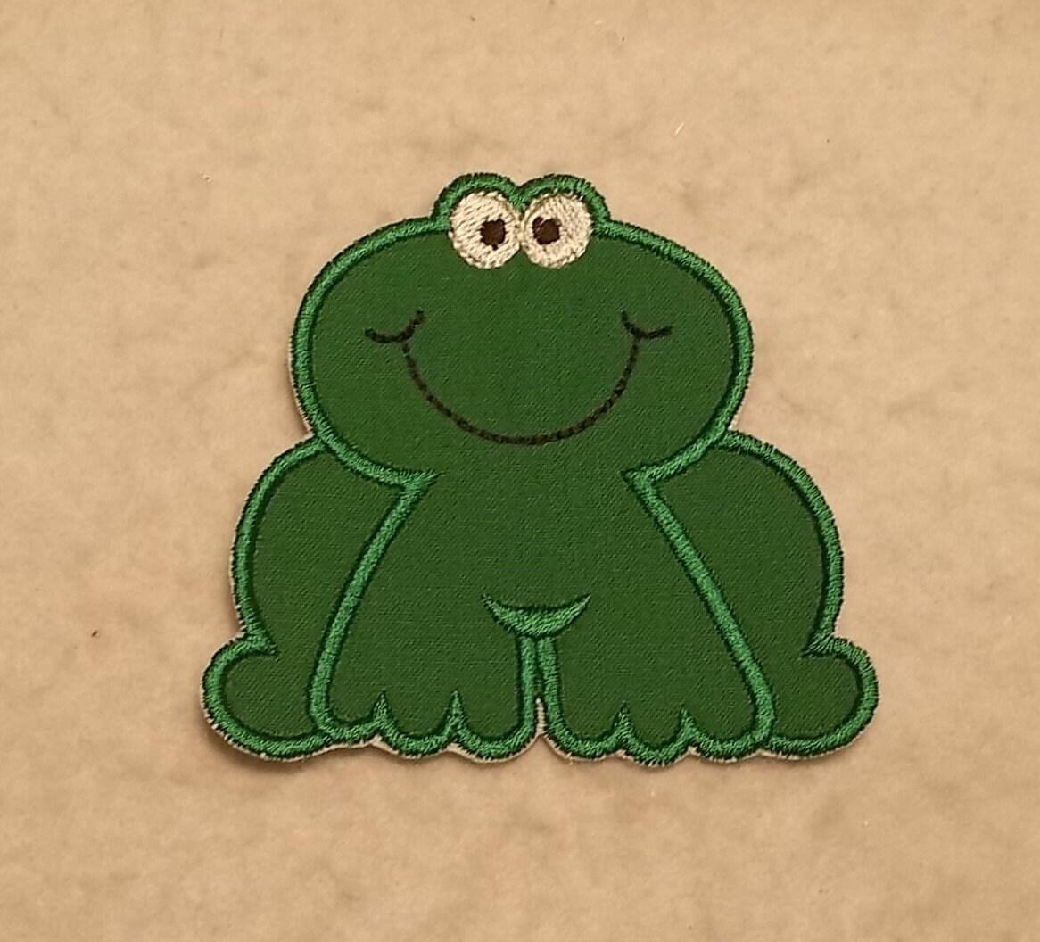 Frog MADE to ORDER Choose COLOR and Size Fabric Iron on - Etsy