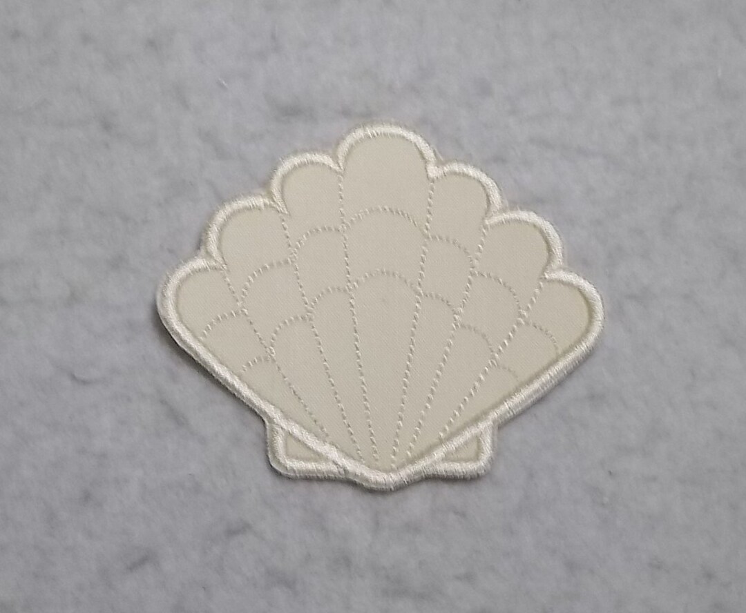 Scallop Shell - MADE to ORDER - Choose COLOR and Size - Fabric Iron on ...