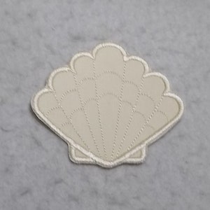 Scallop Shell - MADE to ORDER - Choose COLOR and Size - Fabric Iron on ...