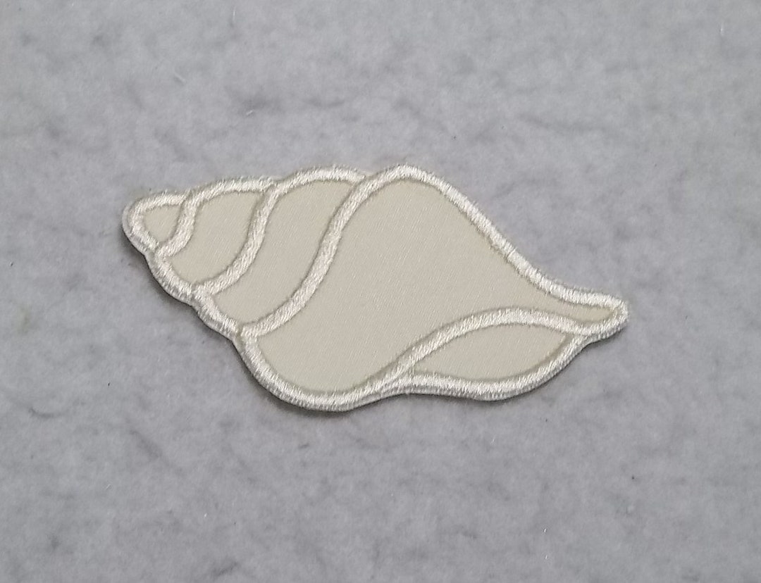 Conch Shell - MADE to ORDER - Choose COLOR and Size - Fabric Iron on ...
