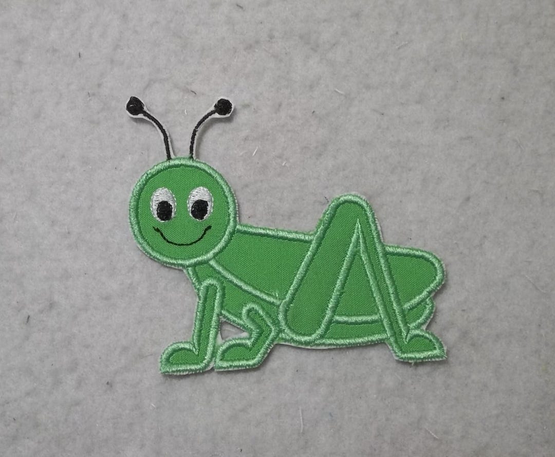 Grasshopper - MADE to ORDER - Choose COLOR and Size - Fabric Iron on ...