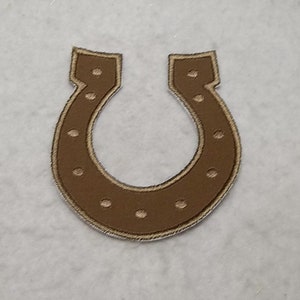 Horse Shoe - MADE to ORDER - Choose COLOR and Size - Fabric Iron on ...