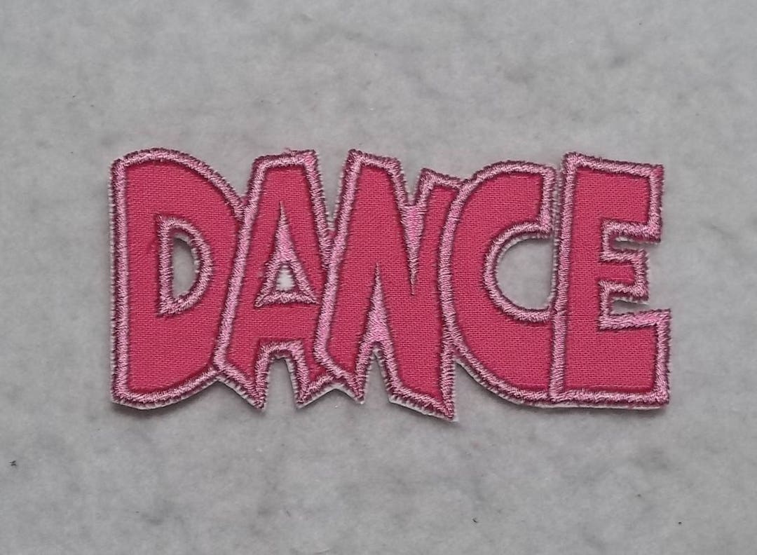 Dance - MADE to ORDER - Choose SIZE and Color - Fabric Iron on Applique ...