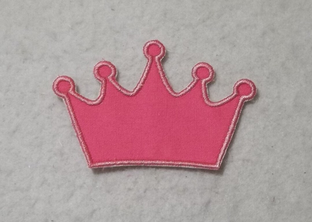 Princess Crown - MADE to ORDER - Choose COLOR and Size - Fabric Iron on ...