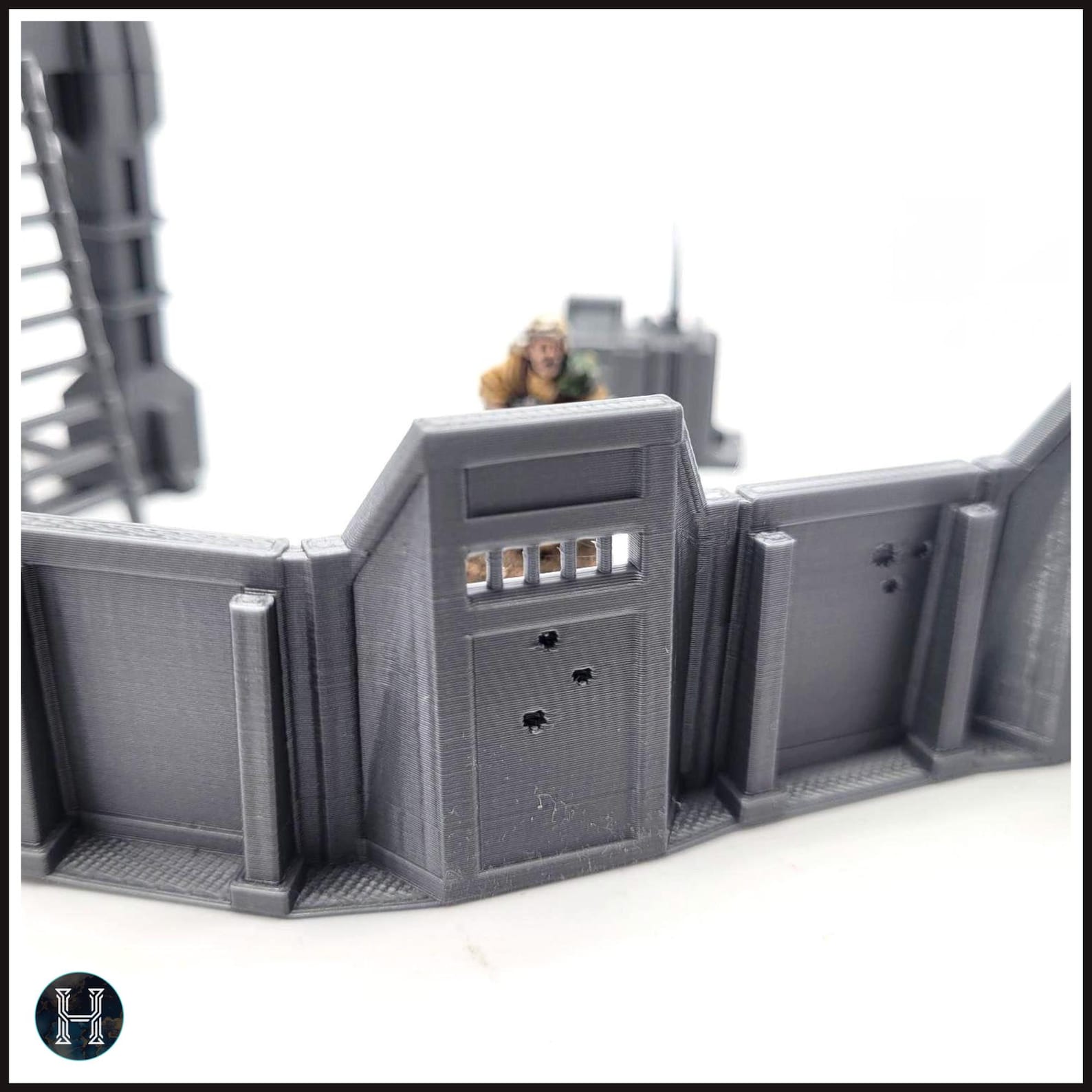 Futuristic Outpost With Radio Antenna | 28mm 32mm Sci-fi Terrain for ...