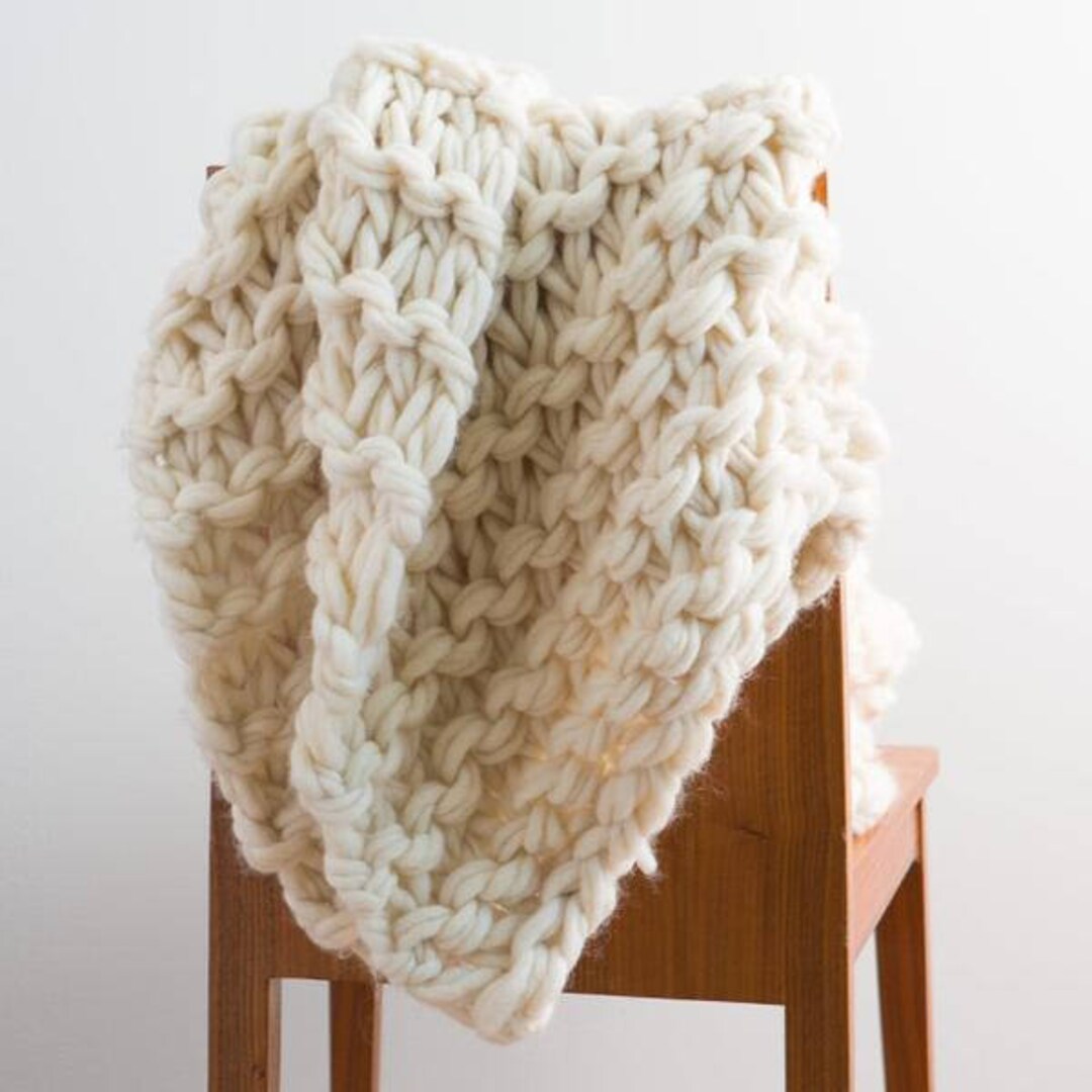 Big Garter Stitch Arm Knit Throw Pattern - Etsy