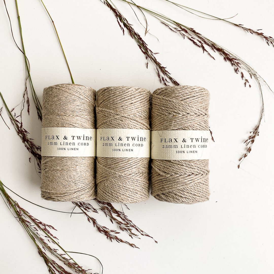 Flax & Twine Linen Cord - Etsy