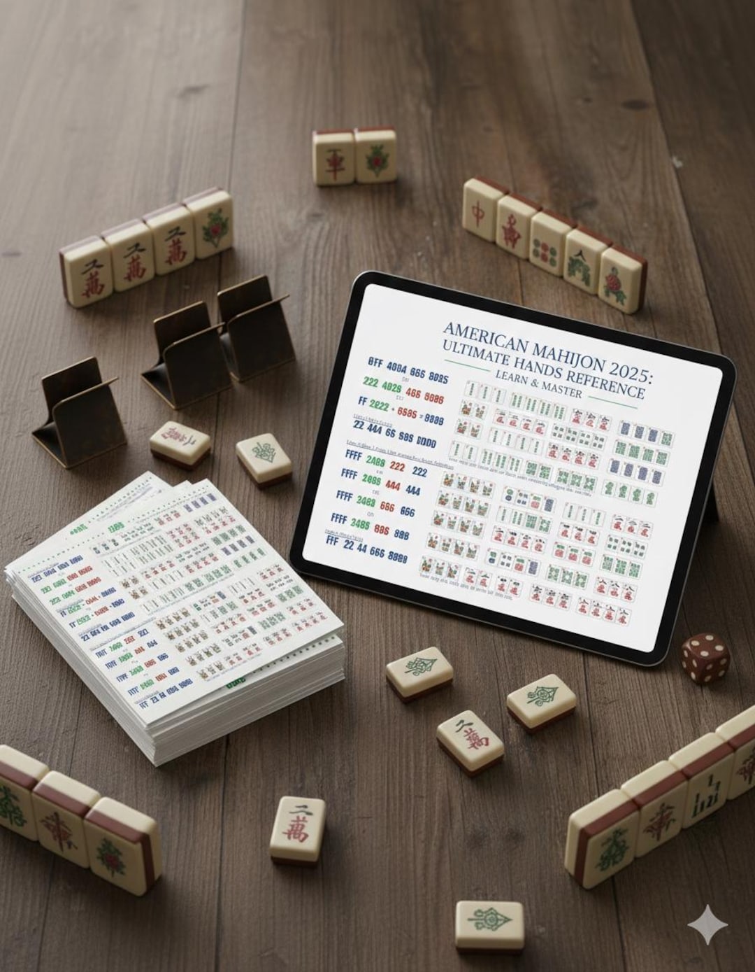 Printable American Mahjong Rules & Hand Guide | NMJL Visual Reference ...