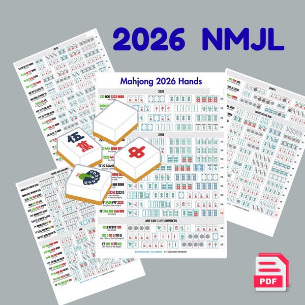 Mah Jong 2026 Cards Etsy