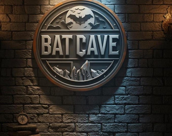 The Bat Cave Goth Club London Replica Batcave Sign 1982- Ink Transfer ...